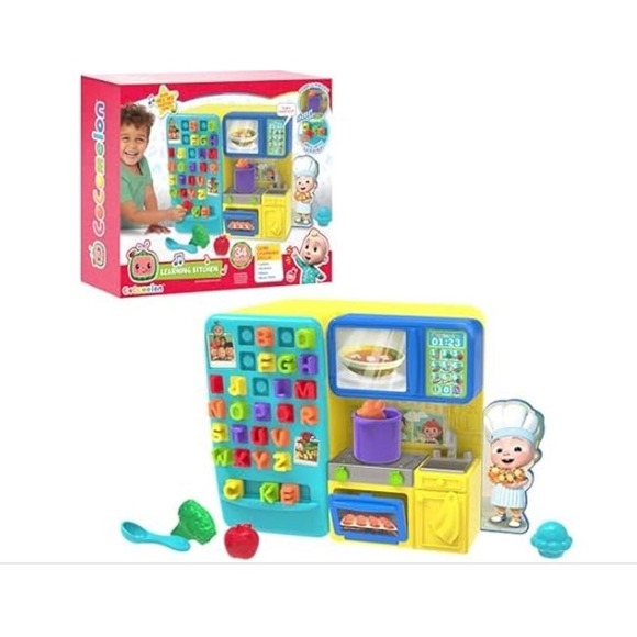 Just Play | Toys | Cocomelon Educational Learning Kitchen 34pc Playset ...